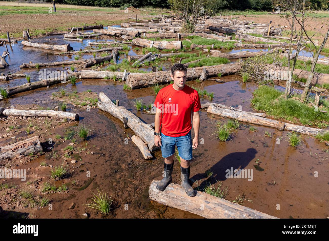 Jack Siviter, Area Ranger National Trust, stands on one of hundreds of ...