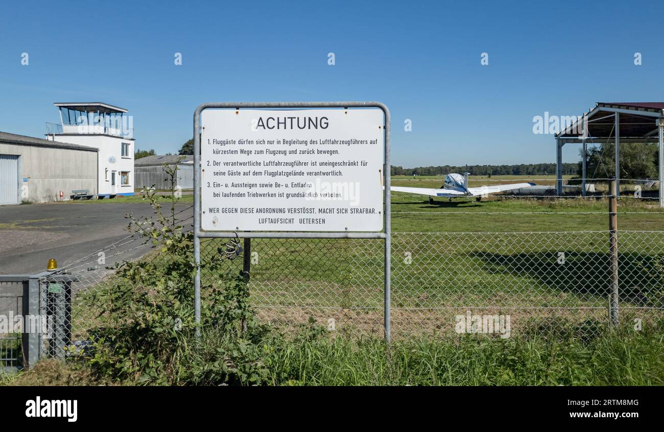Uetersen, Germany. 06th Sep, 2023. View of the access road and tower of ...