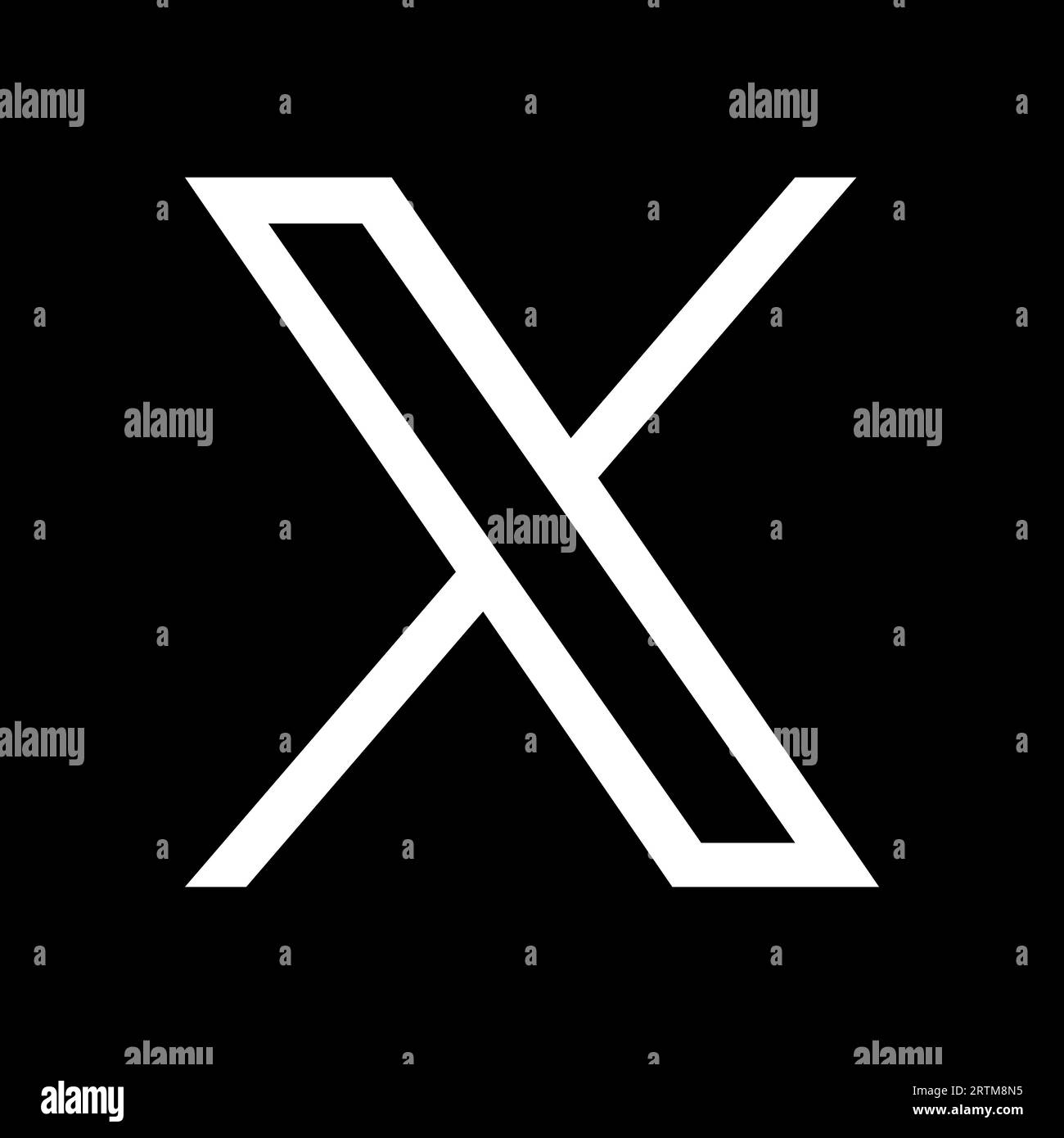X logo for twitter Stock Vector Images - Alamy