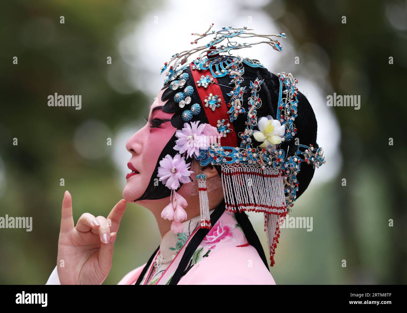 Paris, France. 13th Sep, 2023. Kunqu Opera actress Kong Aiping is seen ...