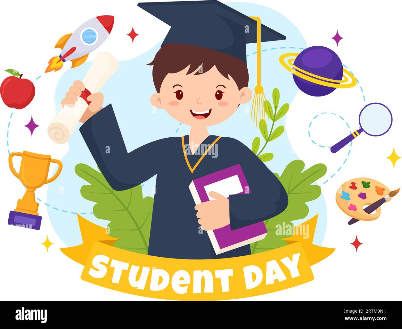 Happy High School Student Clipart
