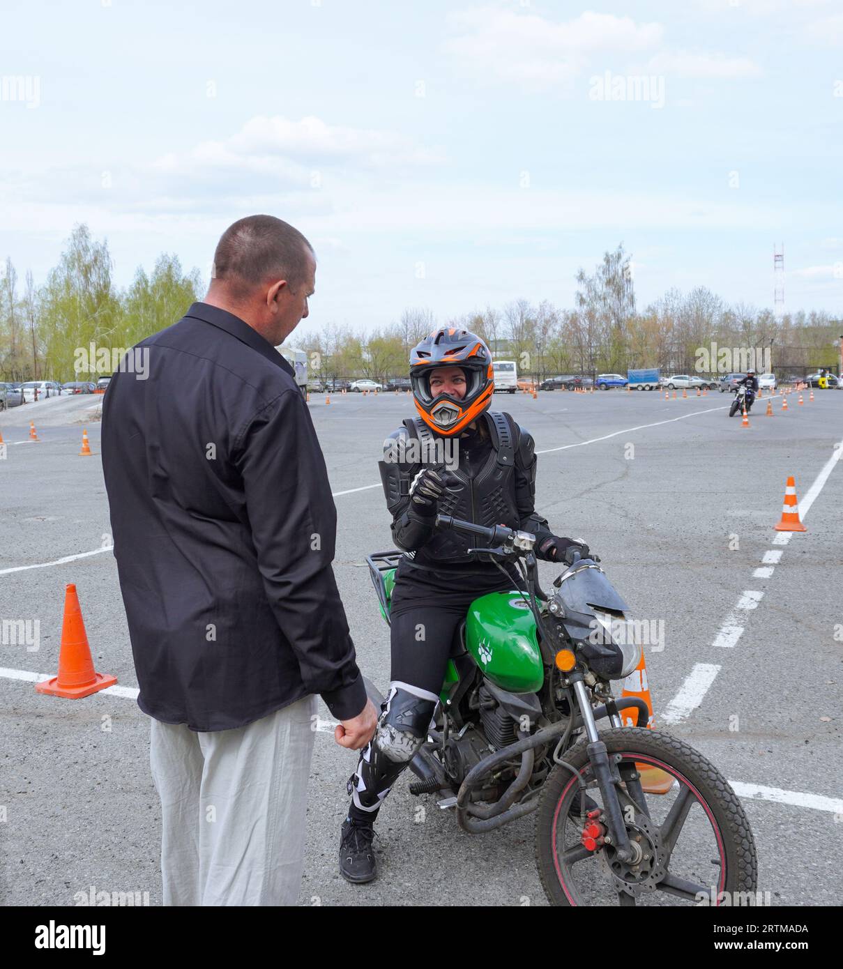 Motorcycle training school hi-res stock photography and images - Alamy