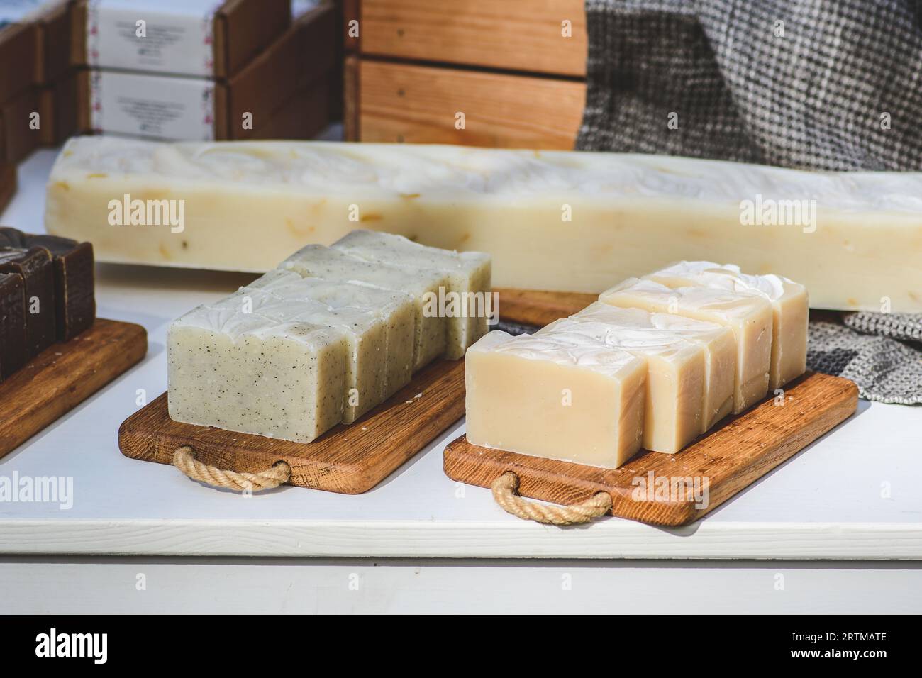 Soap bars on handmade hi-res stock photography and images - Alamy