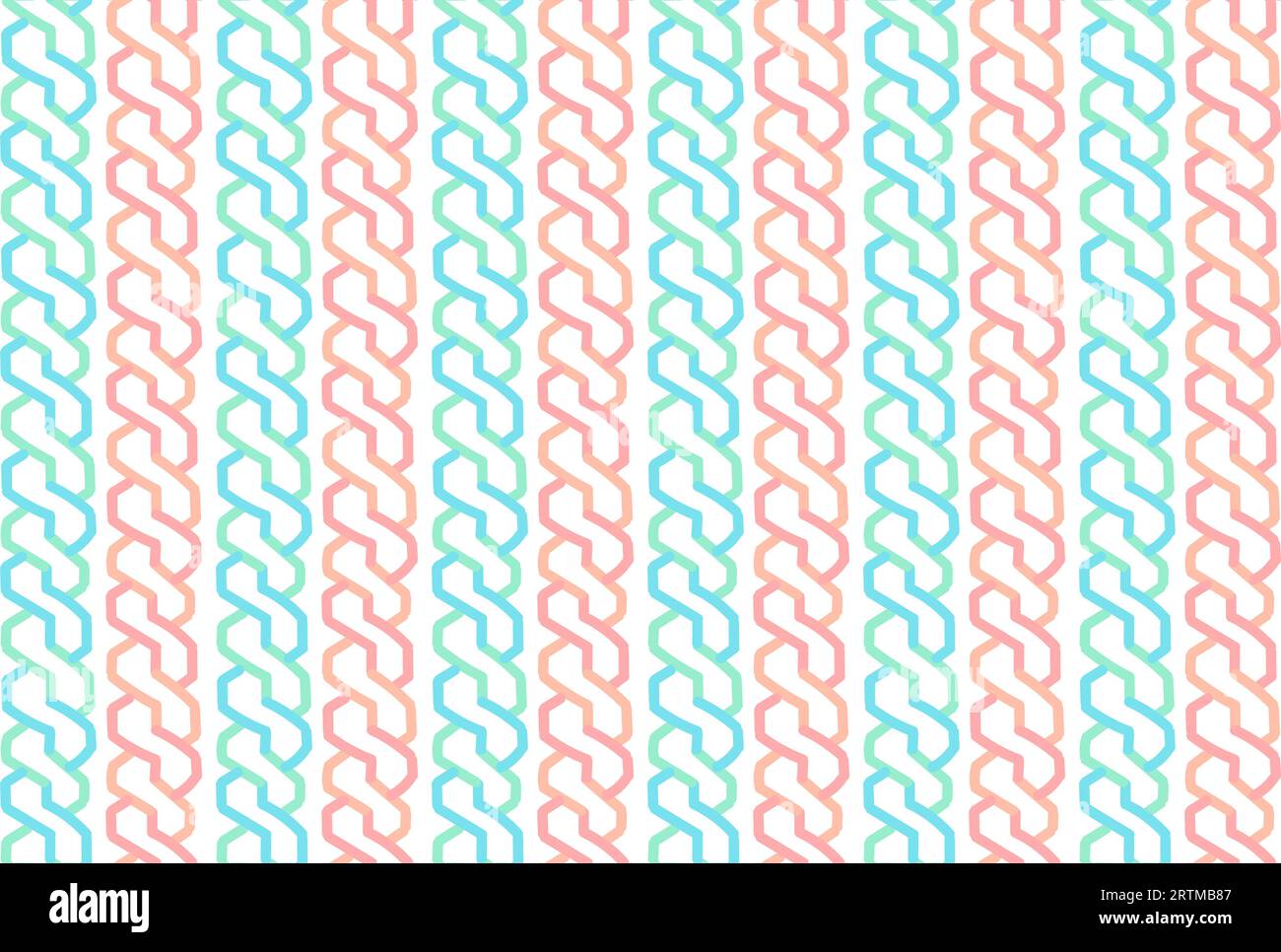 Seamless scribble lines braiding pattern illustration in squiggle style ...