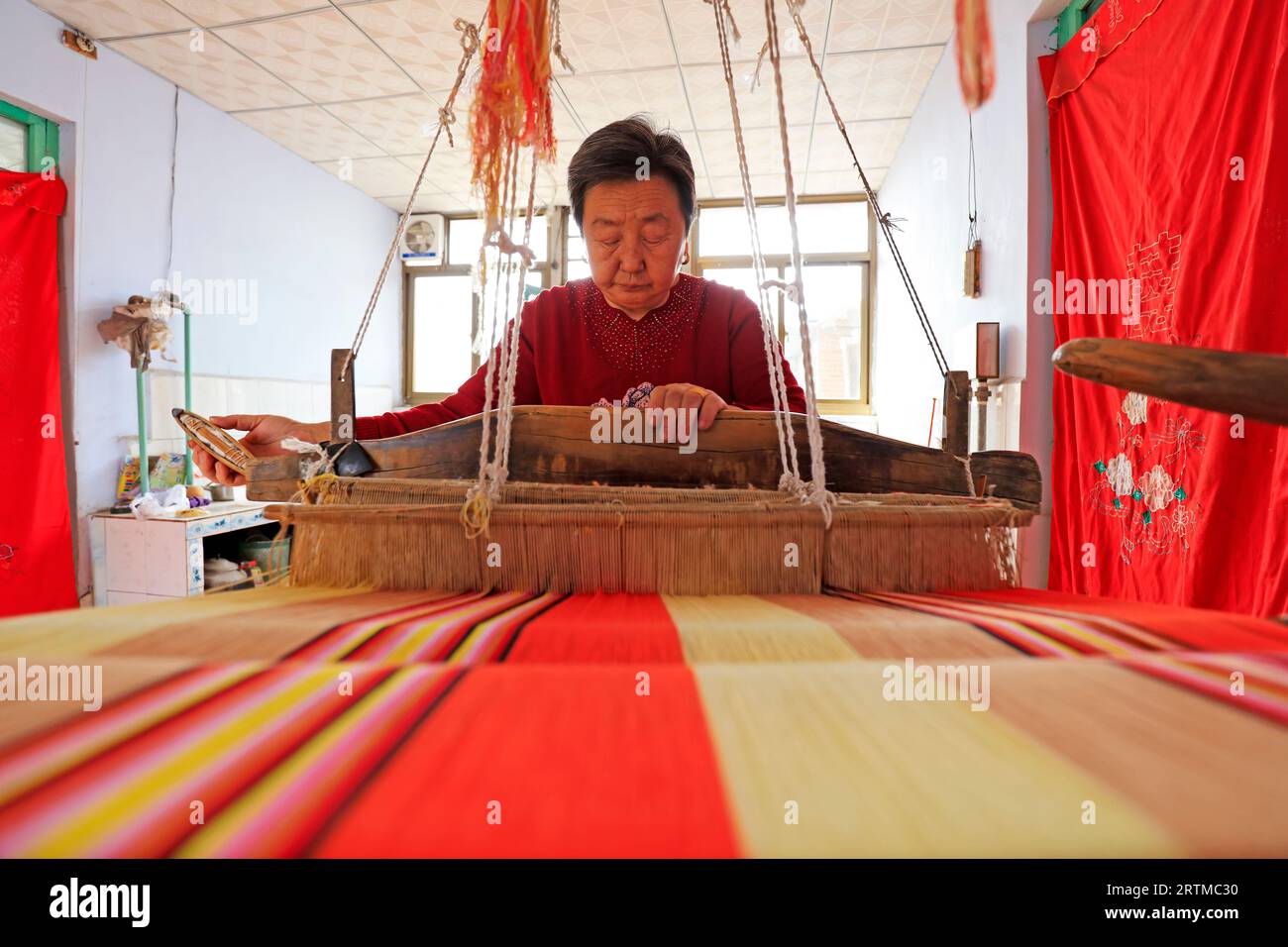 Luannan County - March 30, 2018: Indigenous heritage in the weaving ...