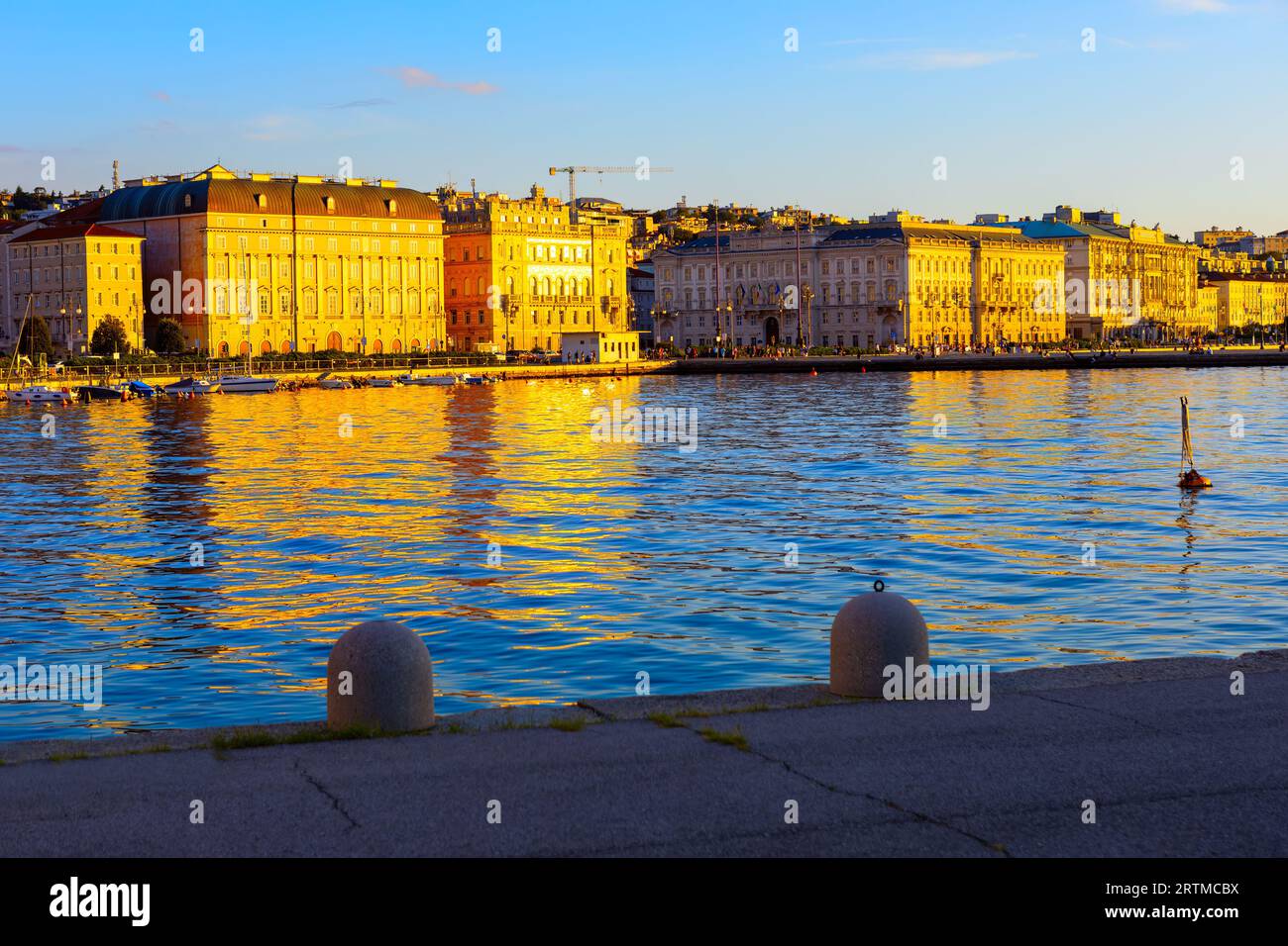 Seaside buildings architecture in Trieste Italy Stock Photo - Alamy