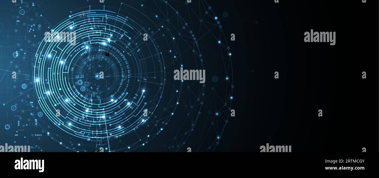 Technology abstract futuristic science background for internet business ...