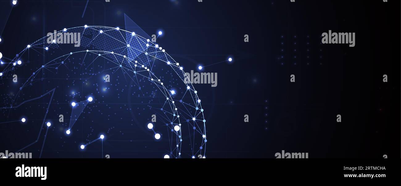 Technology abstract futuristic science background for internet business ...