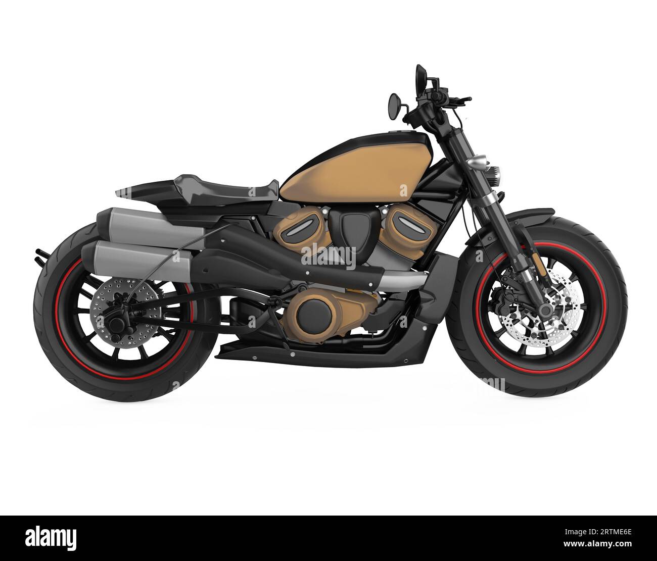 Motorcycle isolated on white background Stock Photo - Alamy