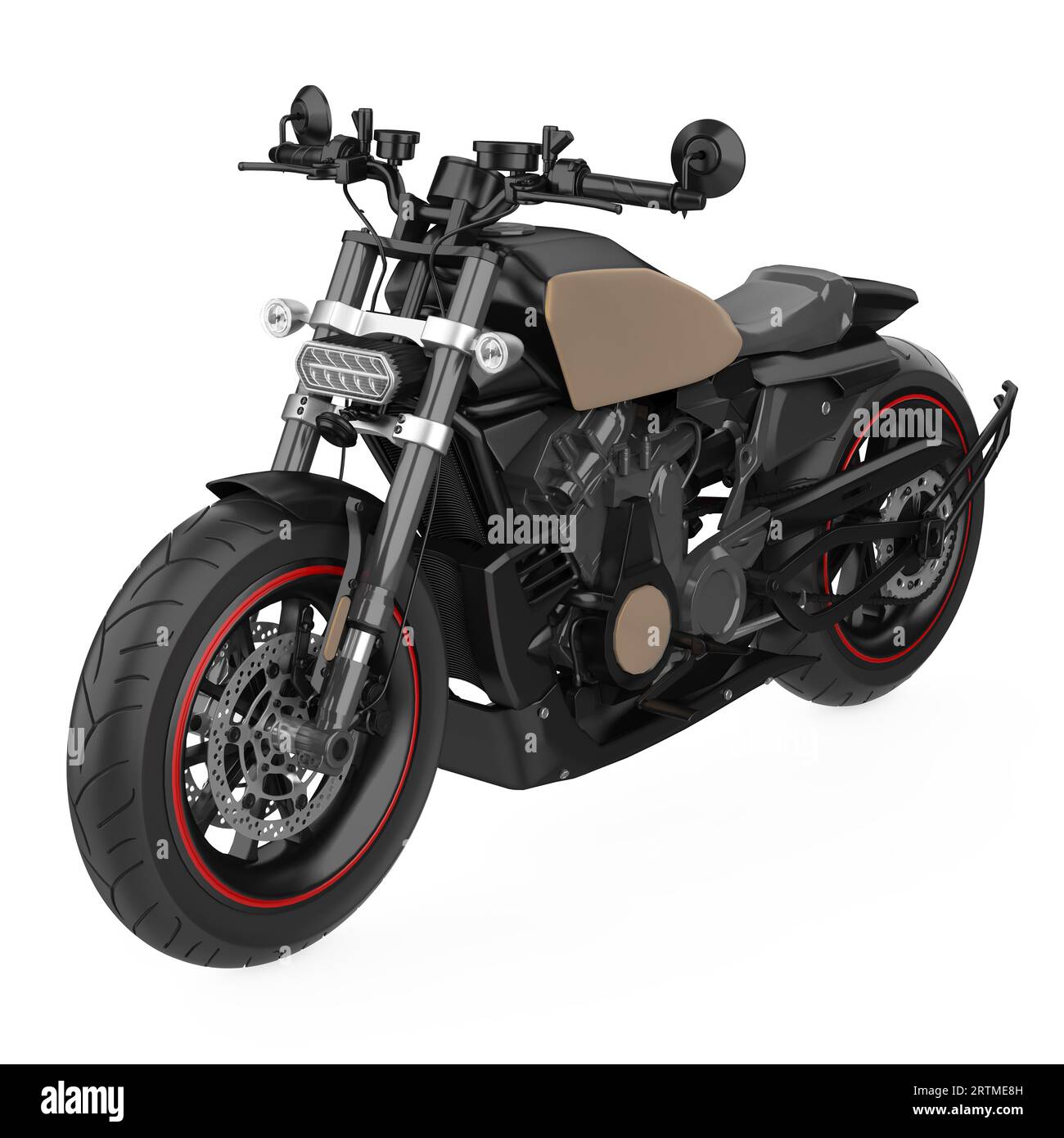 Motorcycle isolated on white background Stock Photo - Alamy