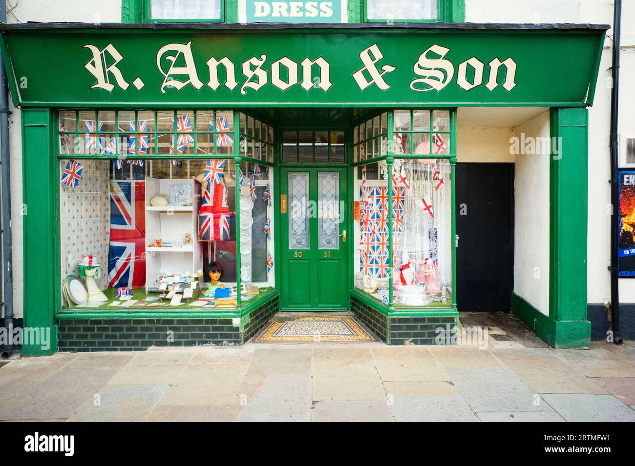 R Anson and Son party shop in Scot Lane, Doncaster Stock Photo - Alamy