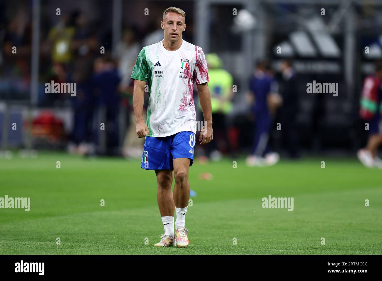 Davide Frattesi of Italy during warm up before the UEFA EURO 2024 ...