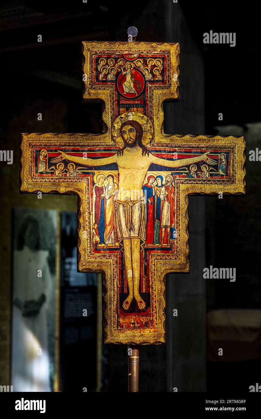 Cross in St Anthony’s catholic church, Leuven, Belgium Stock Photo - Alamy