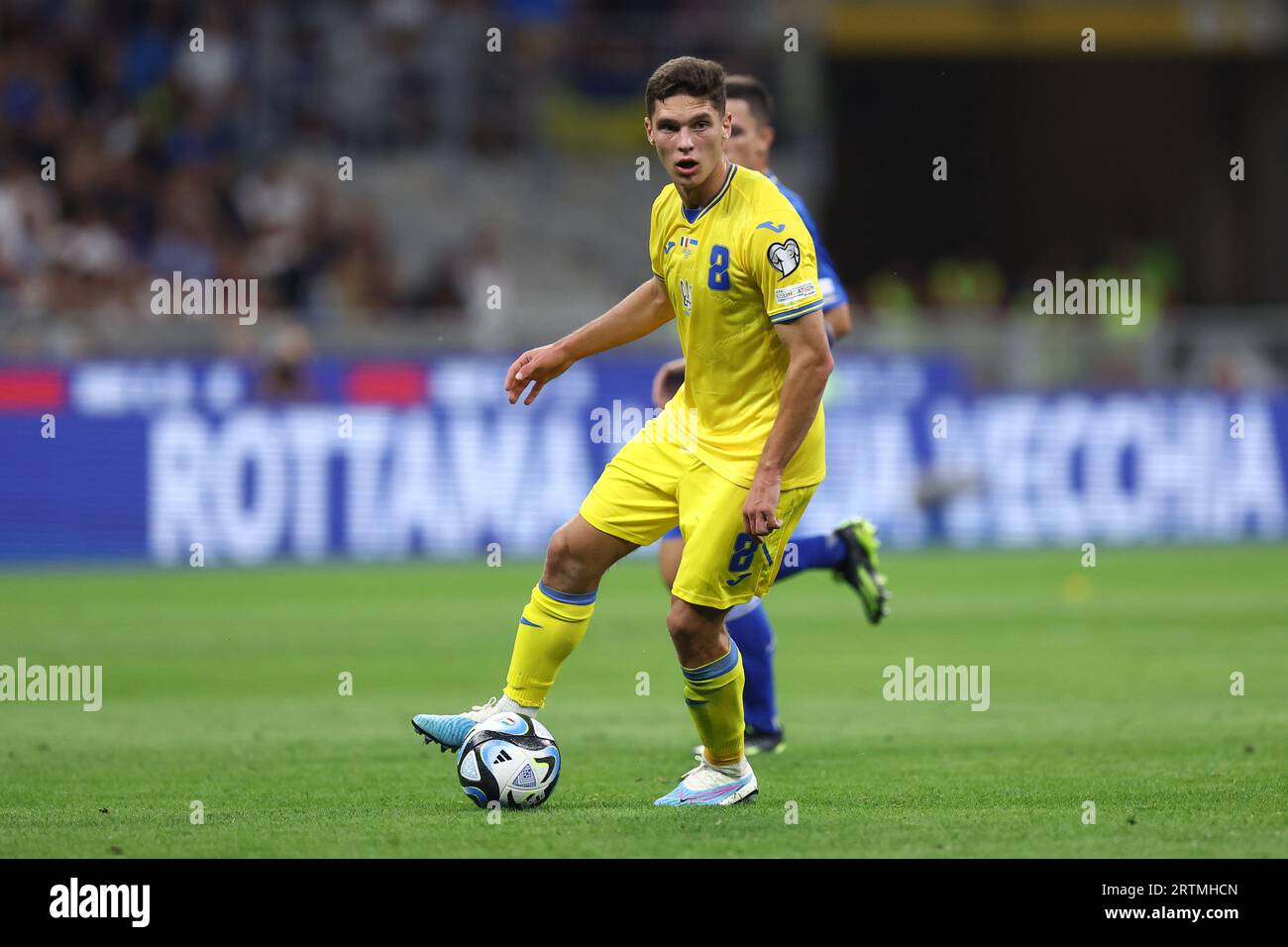 Georgiy Sudakov of Ukraine controls the ball during the UEFA EURO 2024 ...