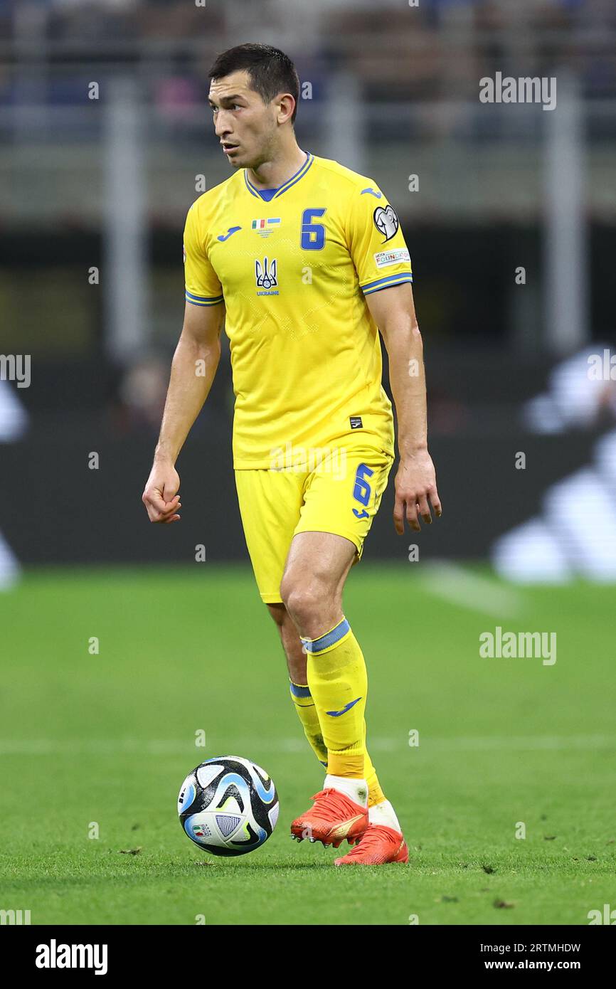 Taras Stepanenko of Ukraine controls the ball during the UEFA EURO 2024 ...