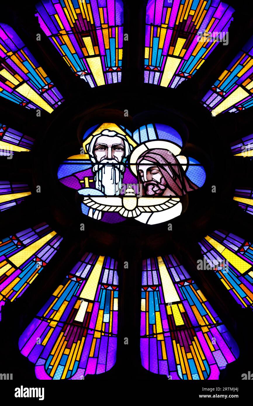 Saint Francois de Sales Basilica. God the father and Jesus Christ. Holy ...
