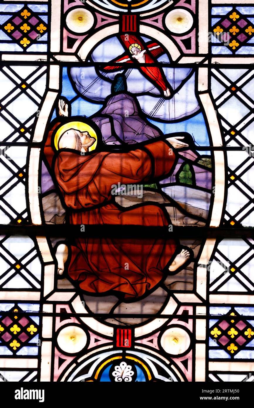 Our Lady of the Assumption church. Saint Francis of Assisi recives the ...