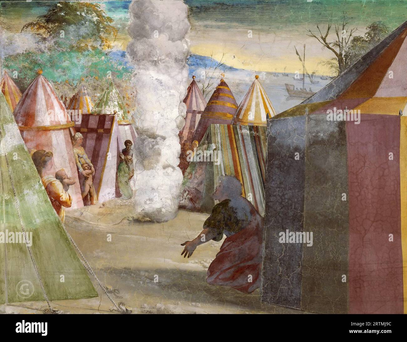 God Speaks to Moses from a Pillar of Cloud Raffaello Sanzio da Urbino ...