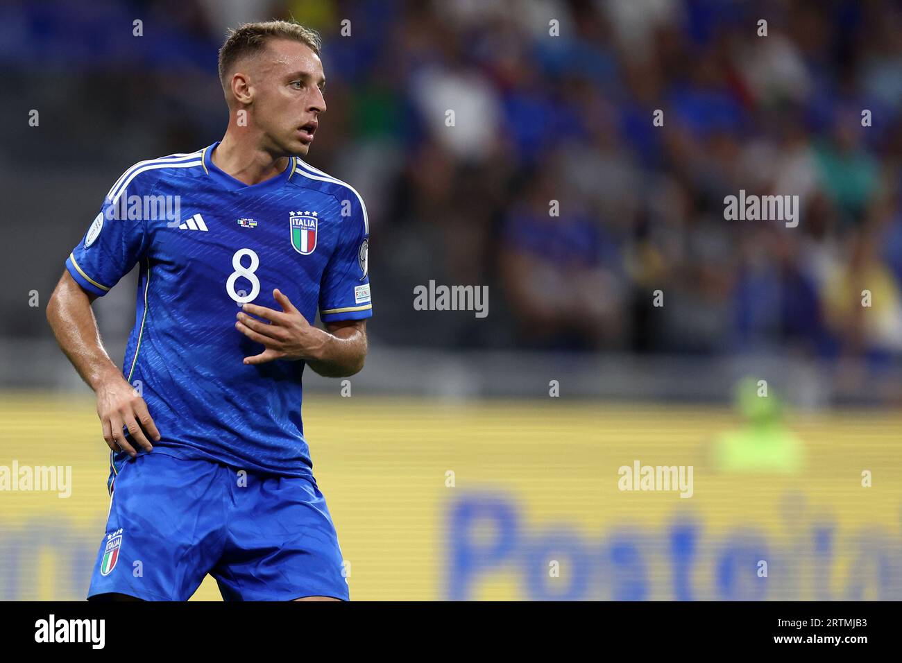 Davide Frattesi of Italy looks on during the UEFA EURO 2024 European ...