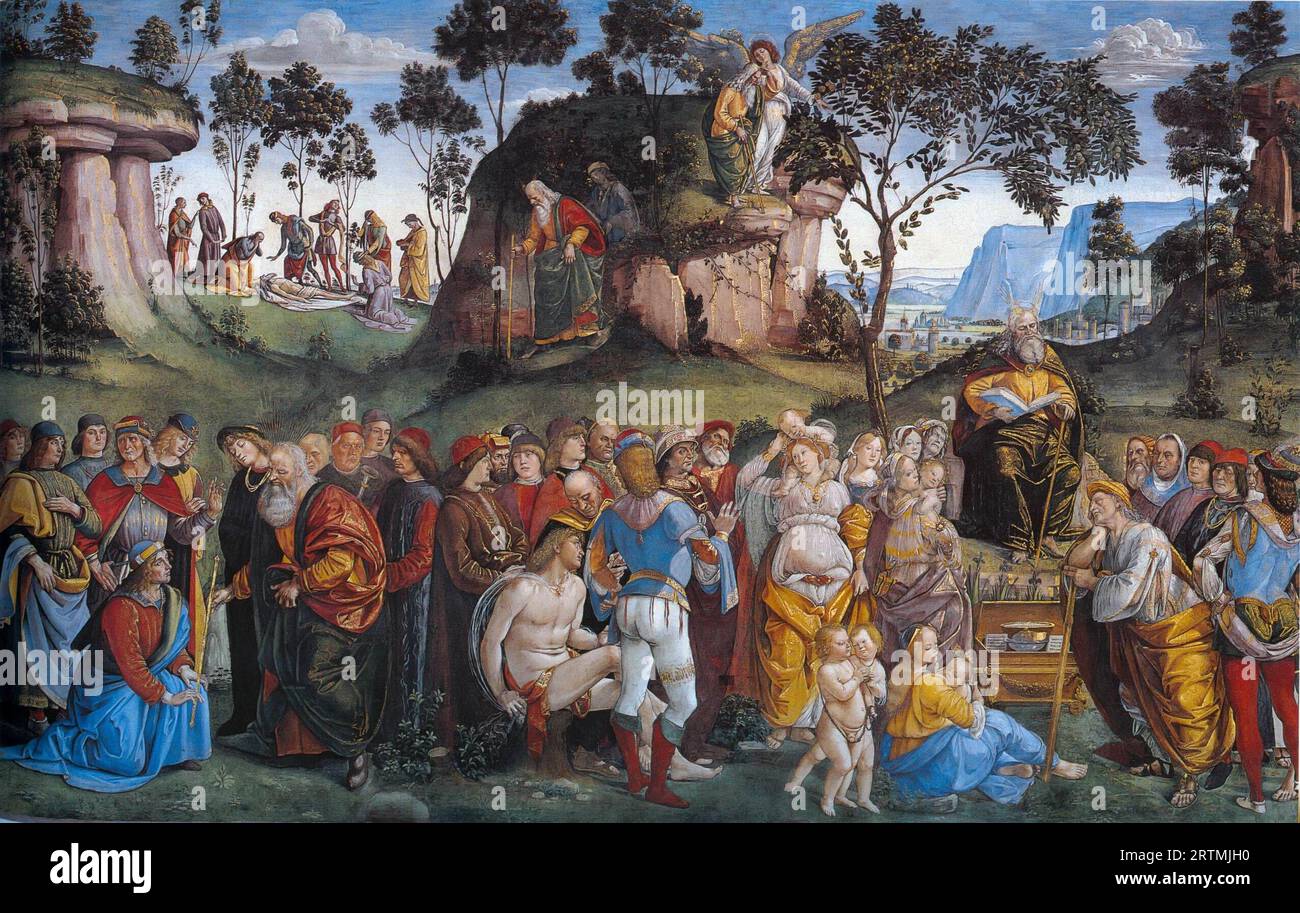 Moses’s Testament and Death Luca Signorelli (c.1445-1523) Sistine ...