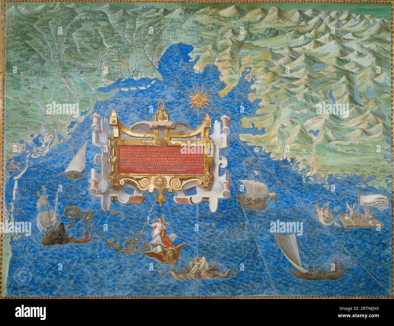 Antique world maps HQ – Lagoon of Venice, Friuli, and Istria 1583 Stock ...