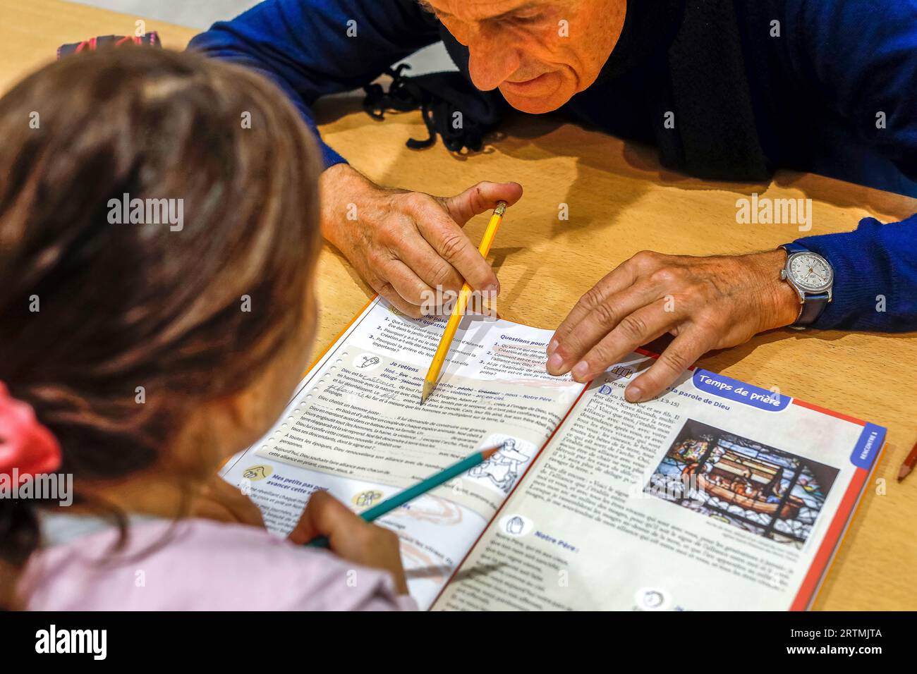 Religious class at Saint Philippe du Roule catholic church, Paris ...