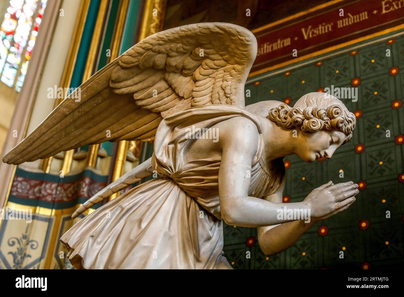 Saint Gervais-Saint Protais catholic church, Paris, France. Praying ...