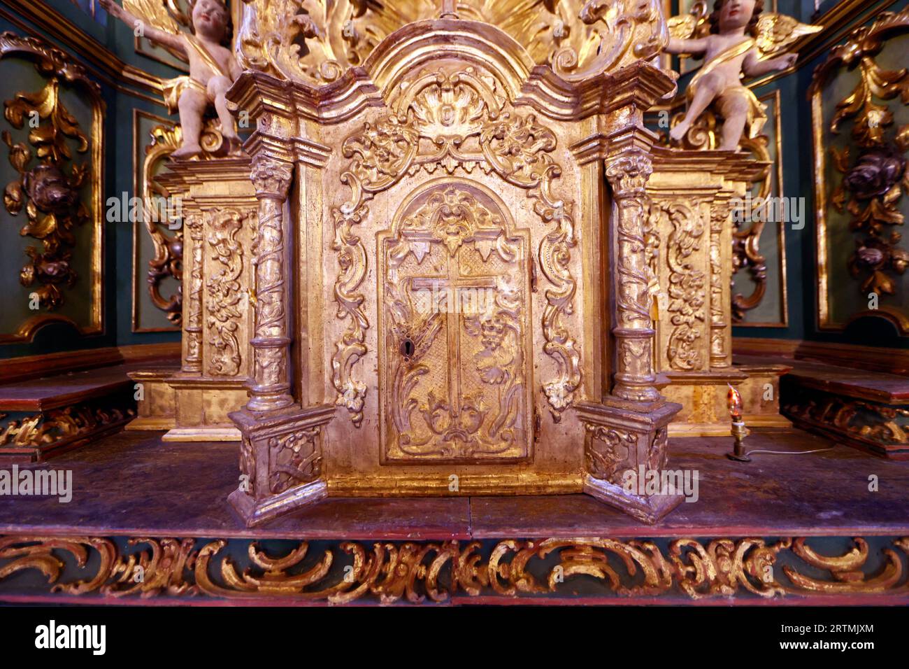 Our Lady Of The Assumption Baroque Church. The tabernacle. Cordon ...
