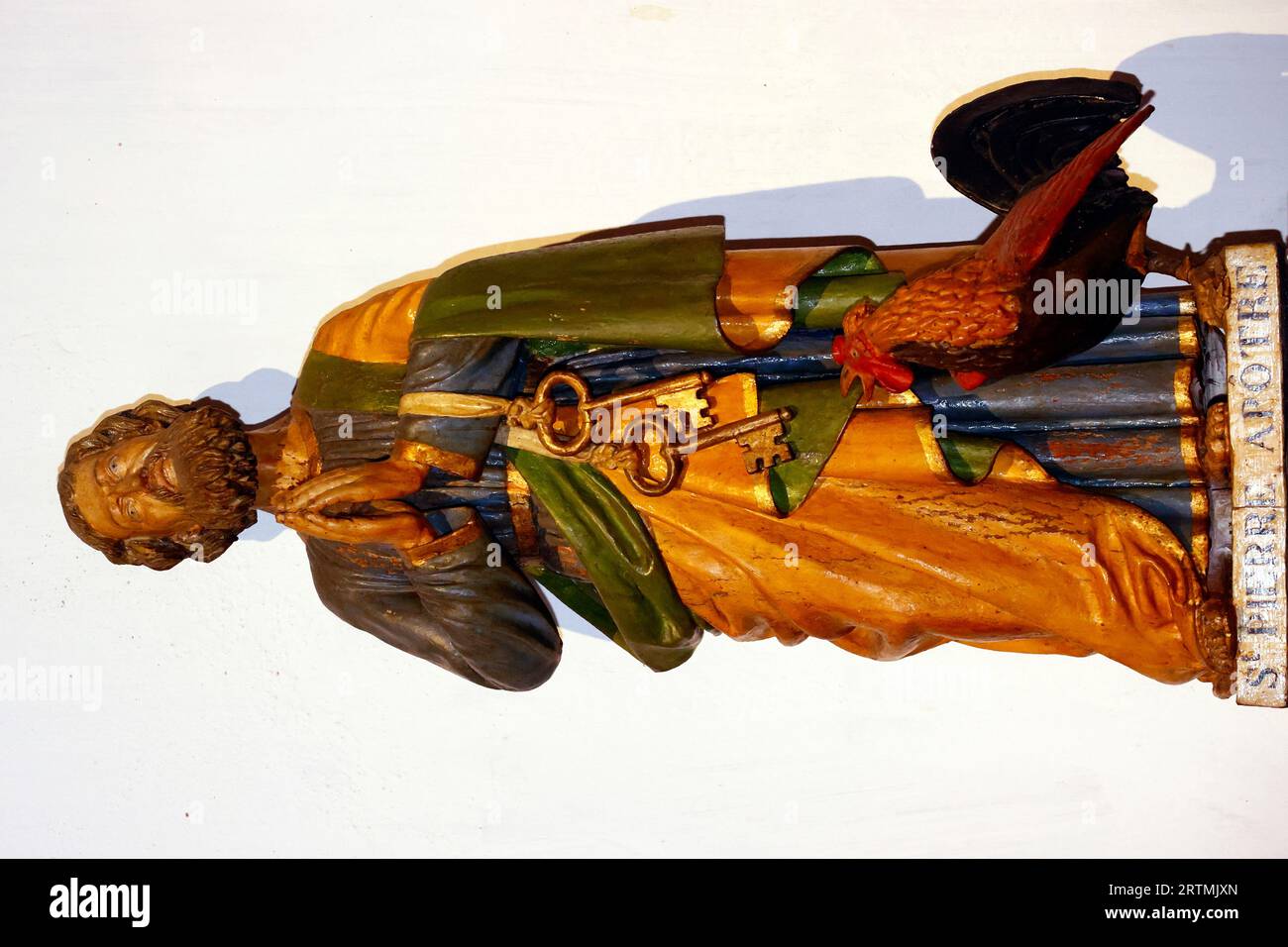 Our Lady Of The Assumption Baroque Church. Saint Peter with the keys of ...