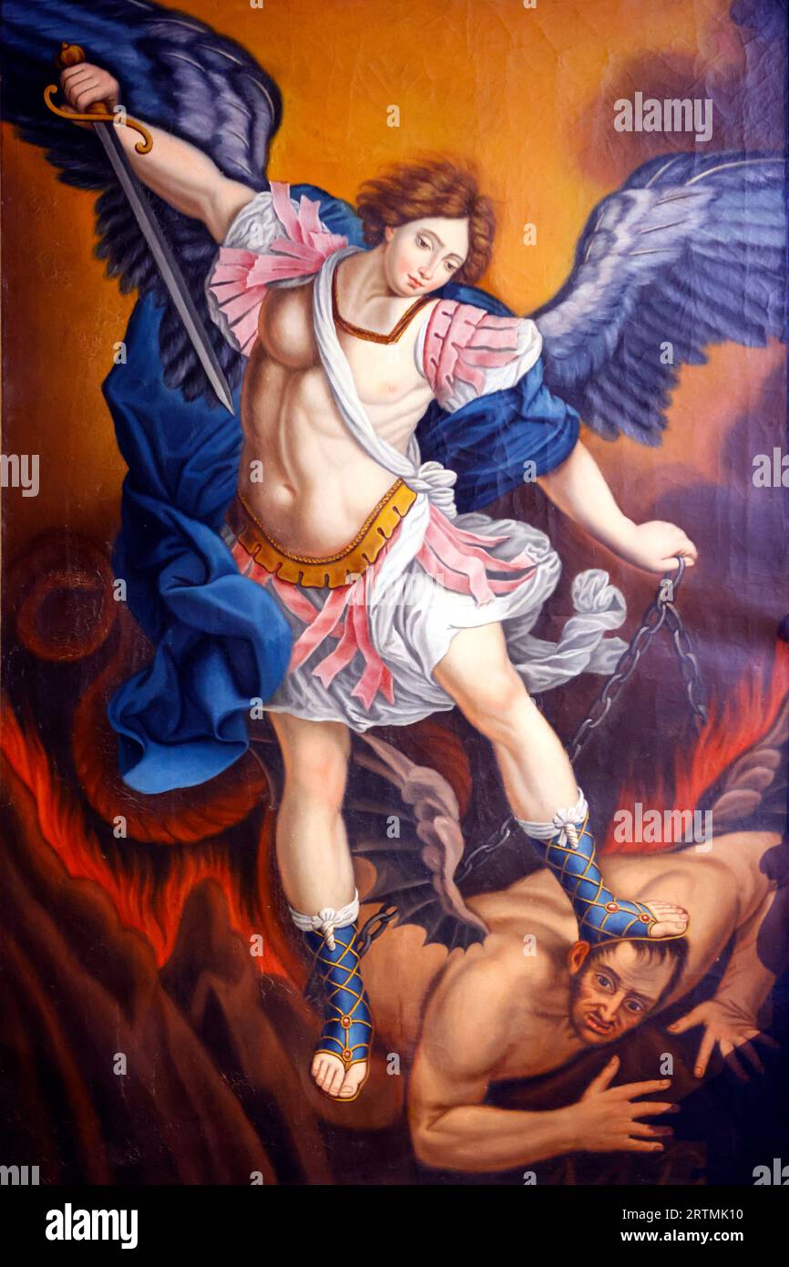 Our Lady Of The Assumption Baroque Church. Archangel Saint Michael ...