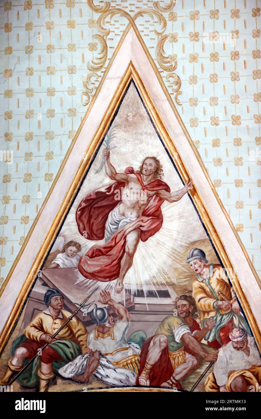 Our Lady Of The Assumption Baroque Church. The Resurrection. Jesus ...