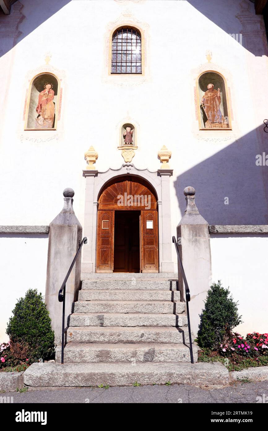 Our Lady Of The Assumption Baroque Church. Cordon. France Stock Photo ...