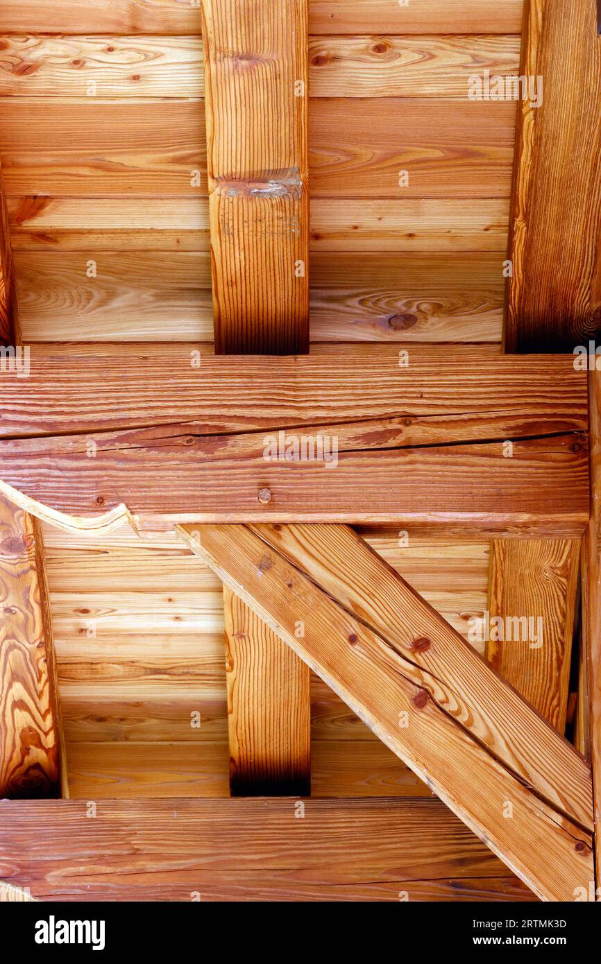 A traditional wooden chalet in the french Alps. Architecture. Saint ...