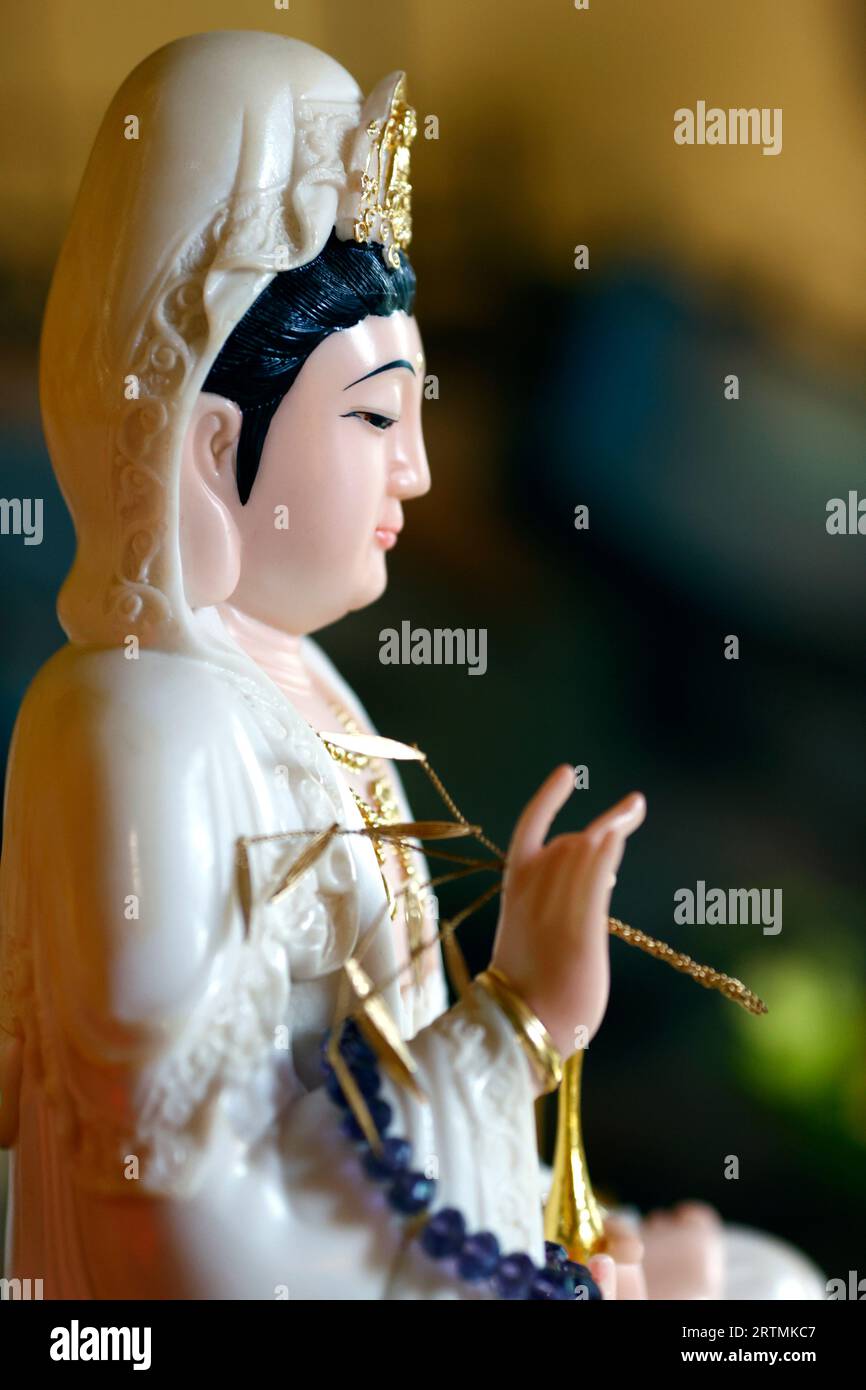 Tu An buddhist temple. Bodhisattva Avalokiteshvara. Guanyin ( Quan Am ...