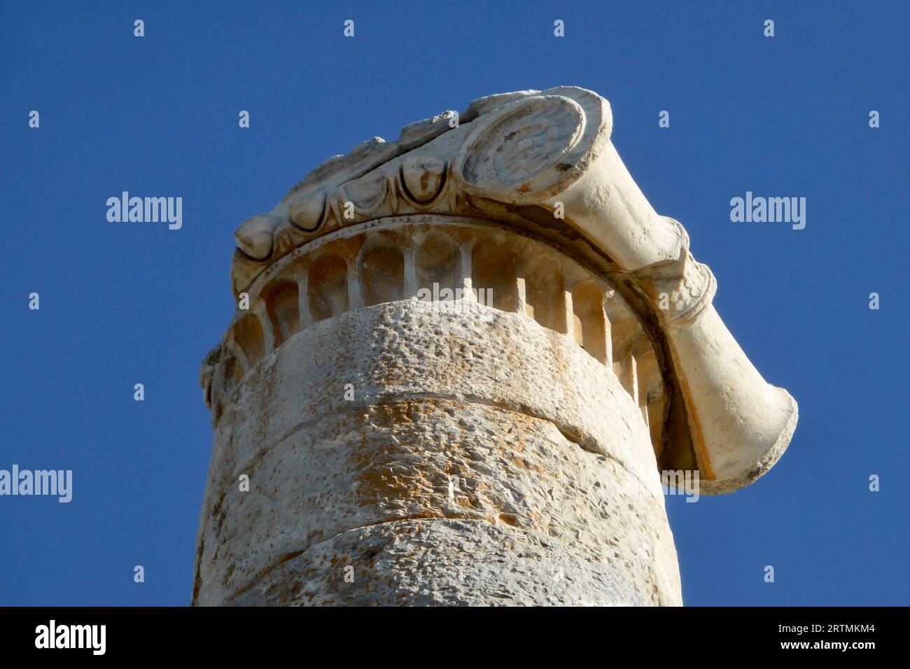 Ancient columns amoungst The ruins of the Temple of Apollo at Ancient ...