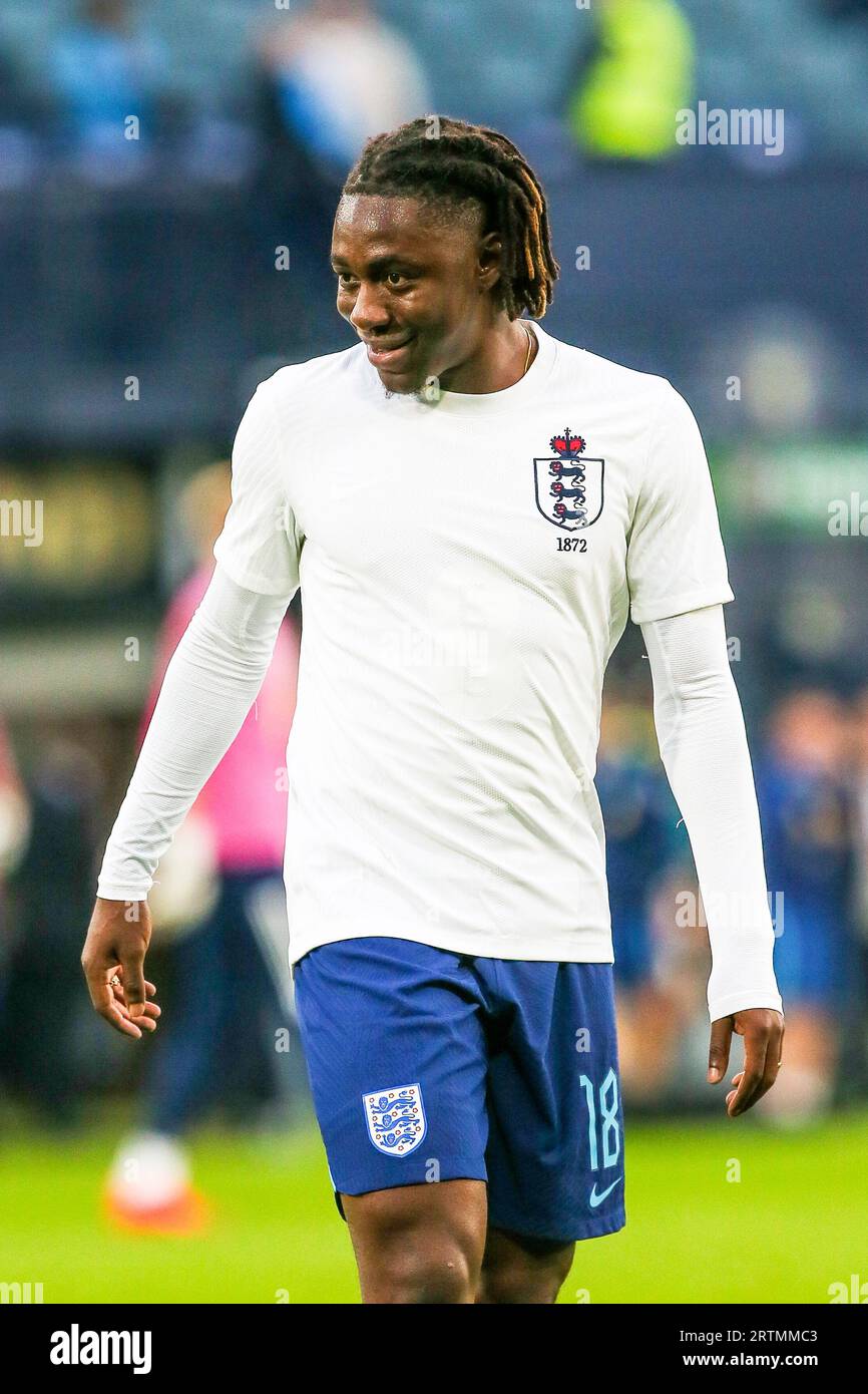 EBERECHI EZE, professional football player, during a training session ...