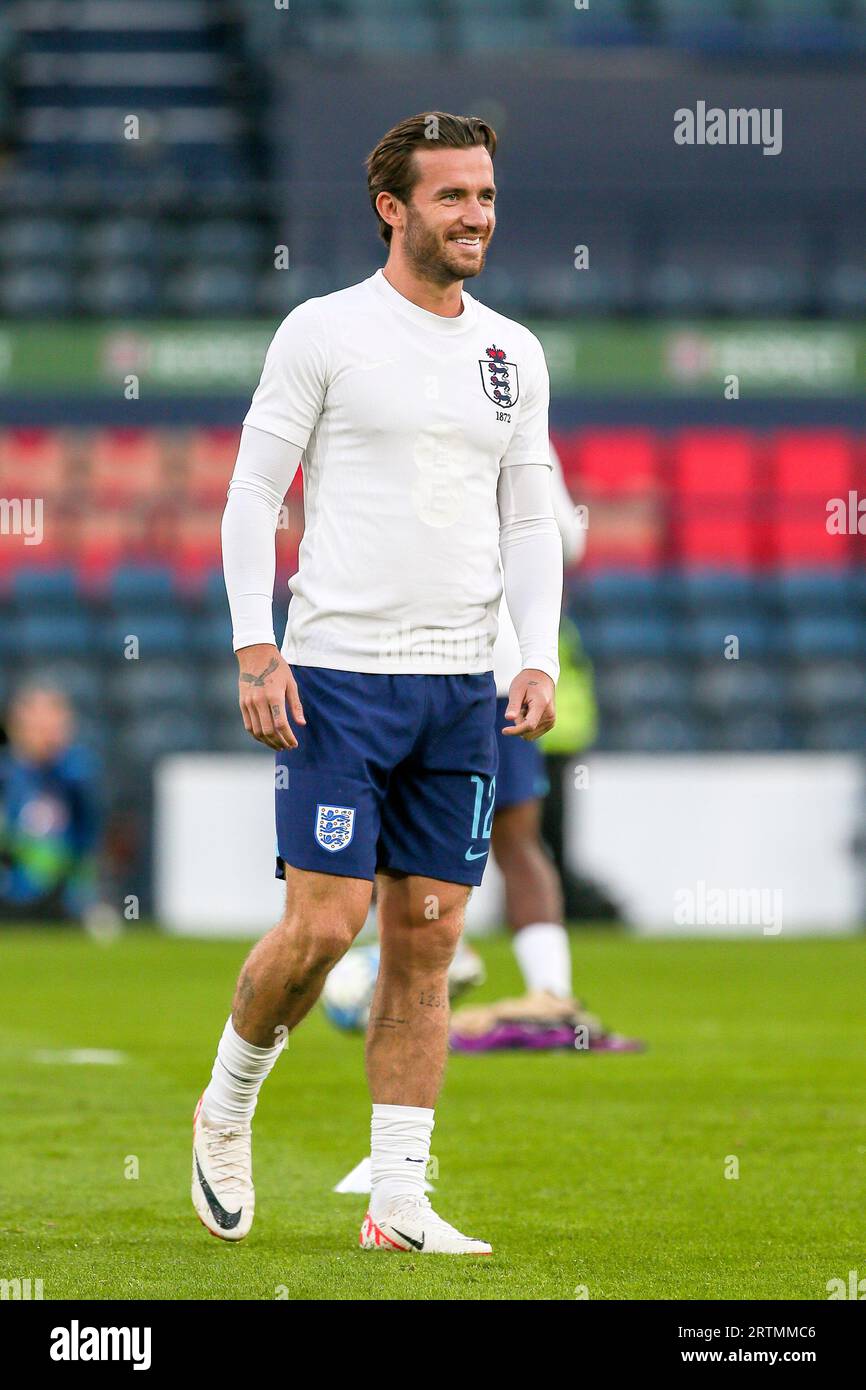 BEN CHILWELL, professional football player, during a training session ...