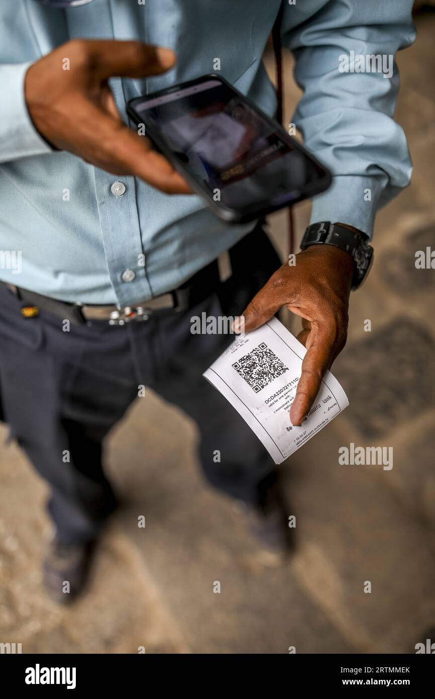 Admission ticket control in Daulatabad, India Stock Photo - Alamy