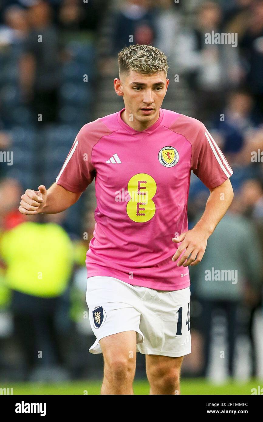 BILLY GILMOUR, professional football player, during a training session ...