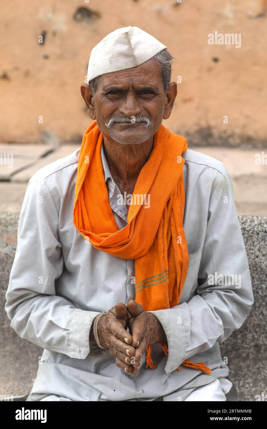 Hindu joining hands in Babra village, Maharashtra, India Stock Photo ...