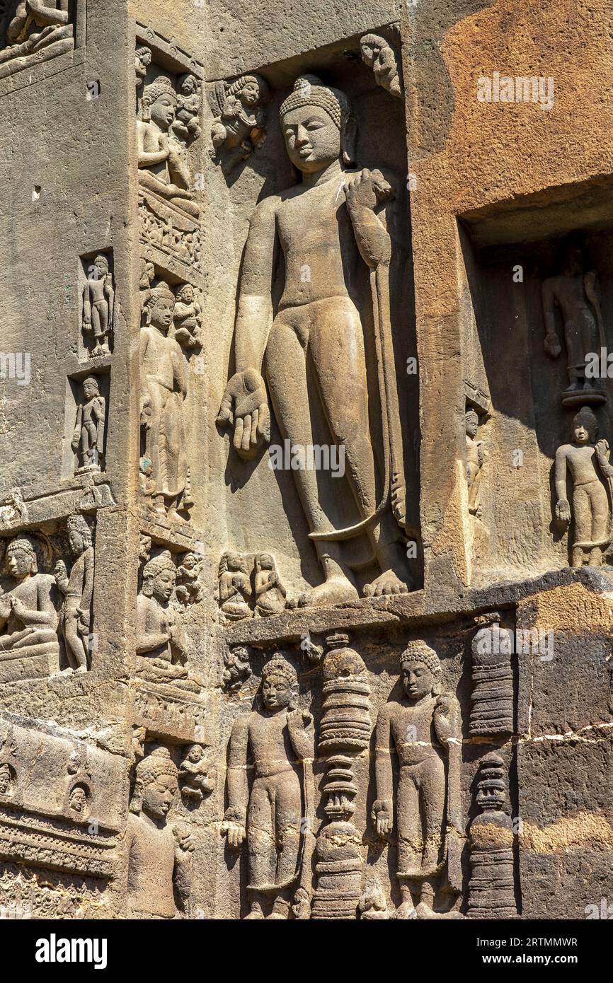 Ajanta caves entrance hi-res stock photography and images - Alamy