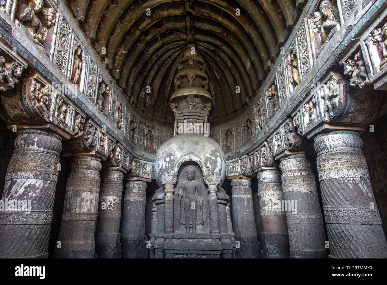 Ajanta caves, a UNESCO World Heritage Site in Maharashtra, India ...