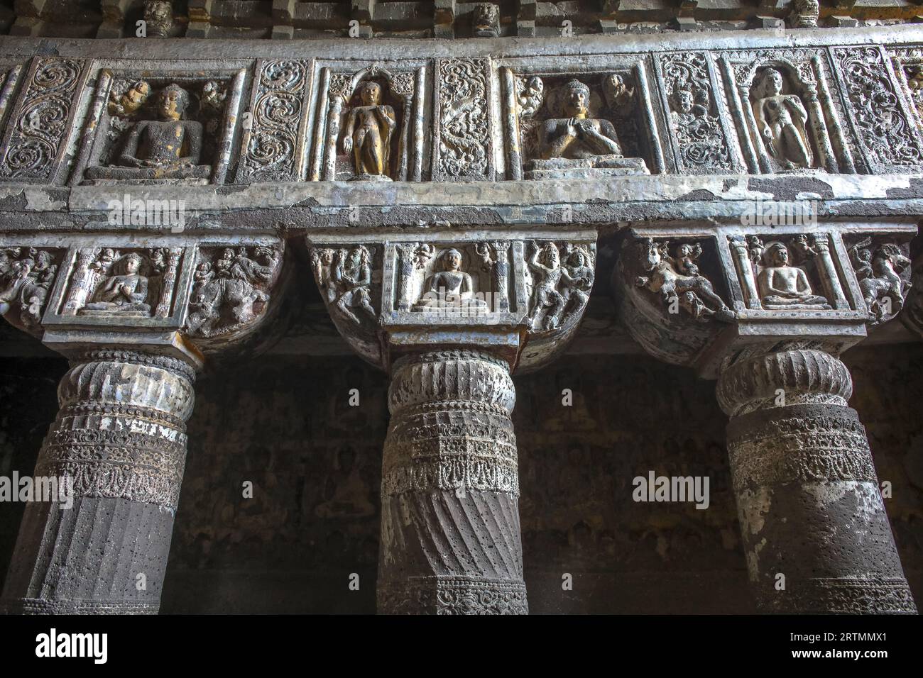 Ajanta caves, a UNESCO World Heritage Site in Maharashtra, India ...