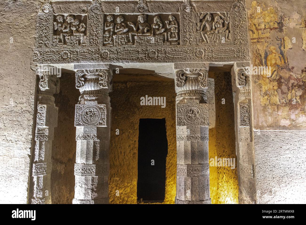 Ajanta caves, a UNESCO World Heritage Site in Maharashtra, India ...
