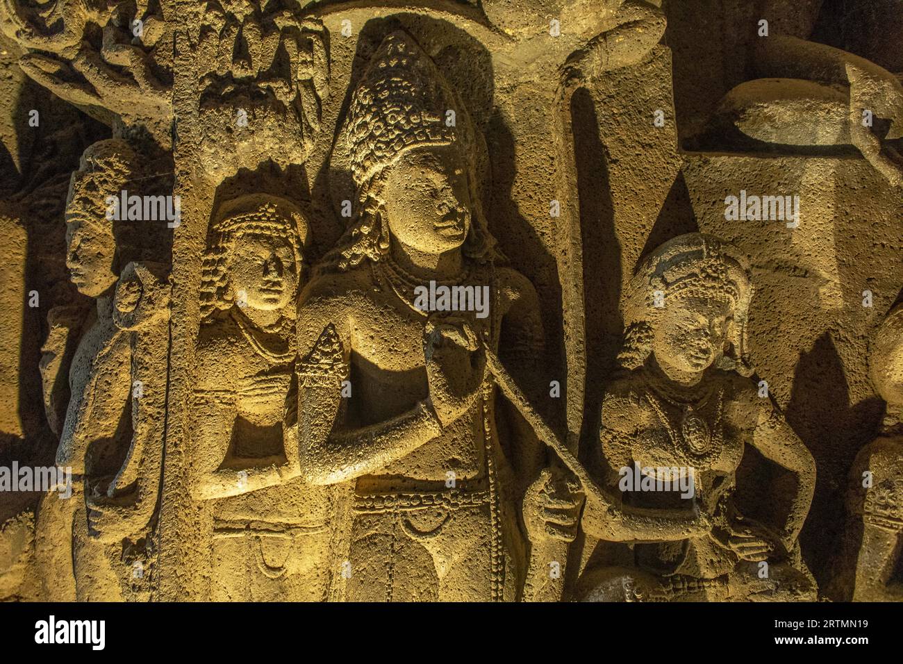 Ajanta caves, a UNESCO World Heritage Site in Maharashtra, India. Cave ...