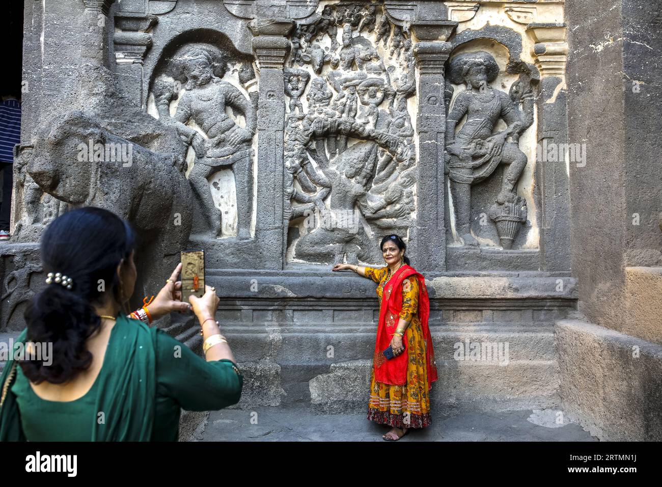 Ellora caves, a UNESCO World Heritage Site in Maharashtra, India ...