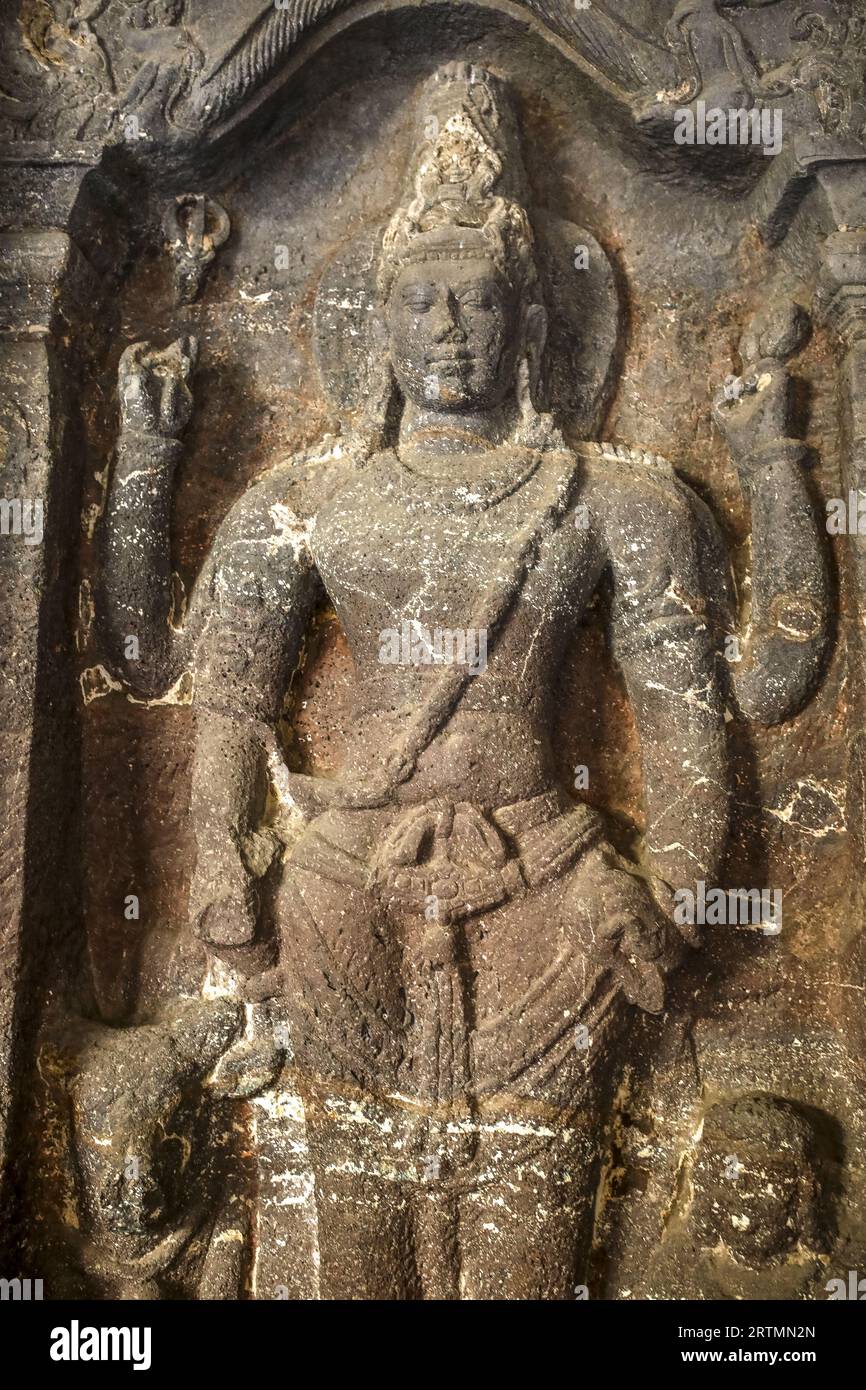 Ellora caves, a UNESCO World Heritage Site in Maharashtra, India ...