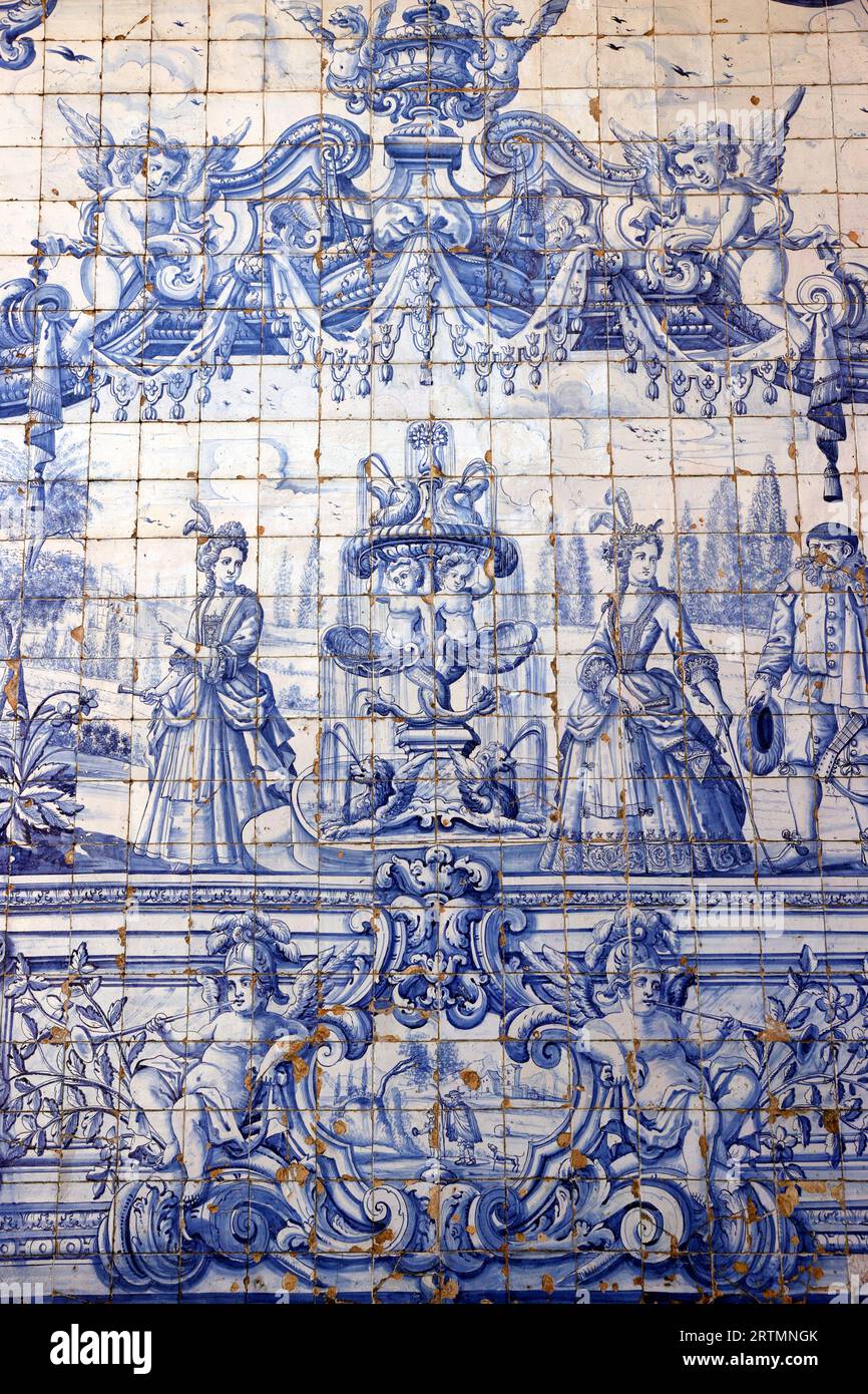 Se Cathedral Porto. Baroque azulejos, or ceramic tiles. Porto. Portugal ...