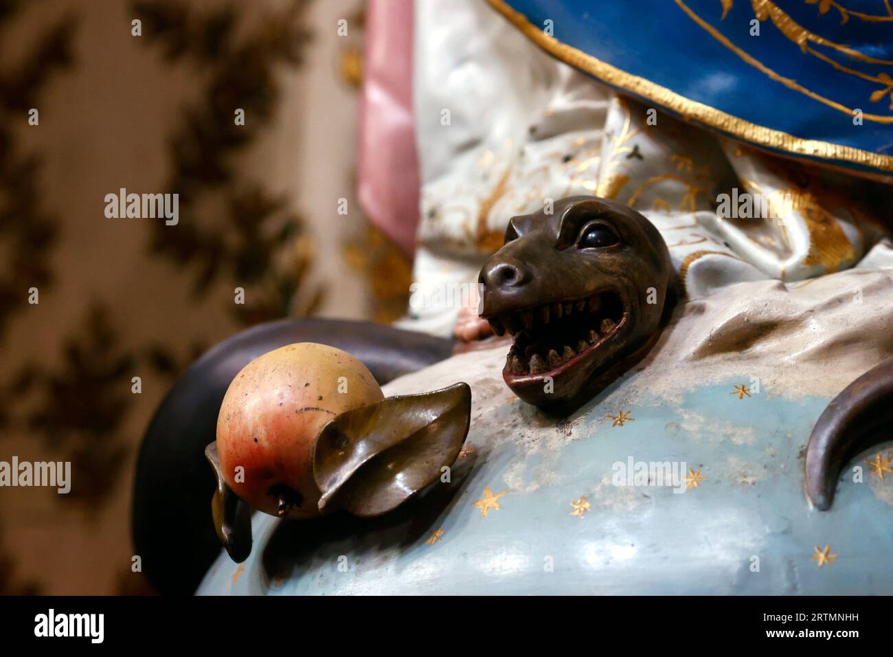 Order of St. Francis Museum. Religious symbol of Christianity: Virgin ...