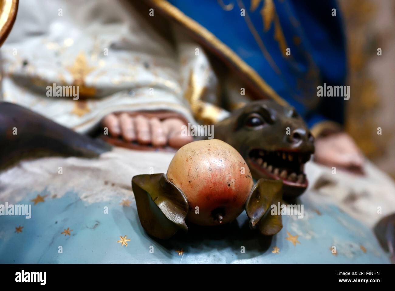 Order of St. Francis Museum. Religious symbol of Christianity: Virgin ...